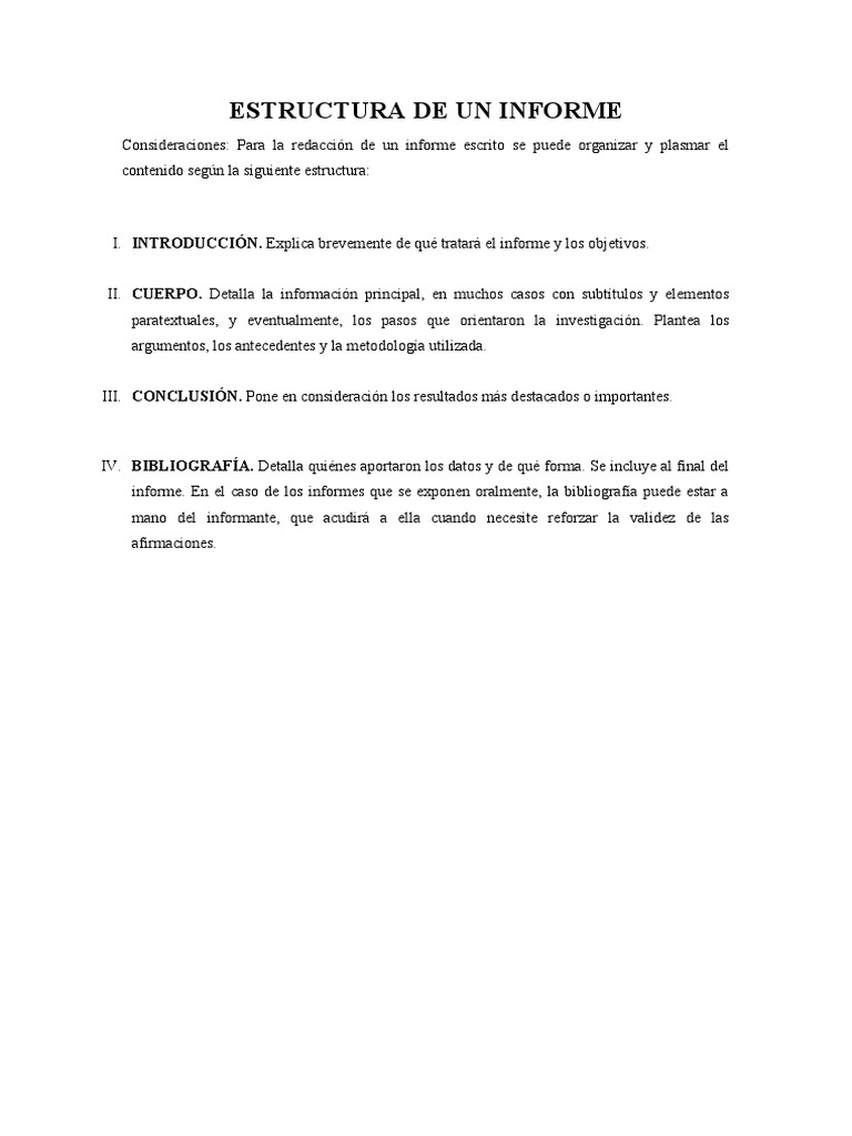 Estructura de Un Informe | PDF | Ensayos | Science