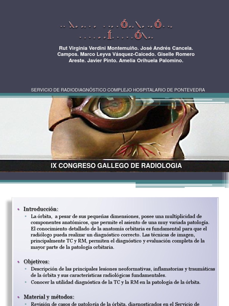 Patologia de La Orbita | PDF | Ct Scan | Lesión