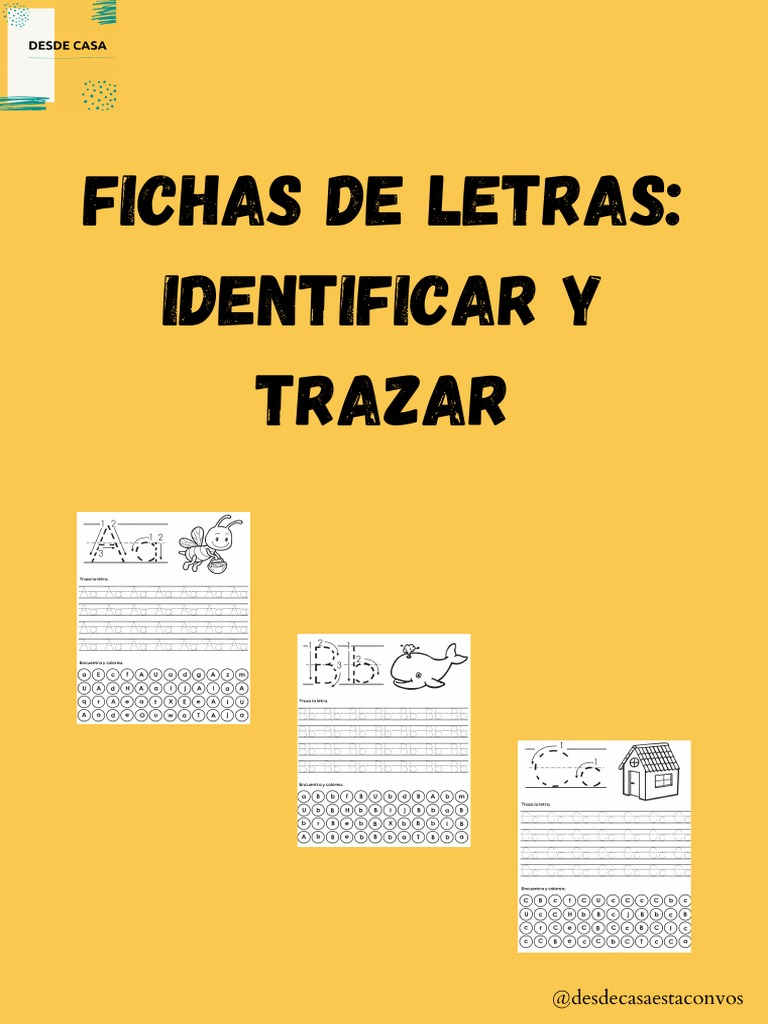 Fichas de Letras, Identificar y Trazar | PDF