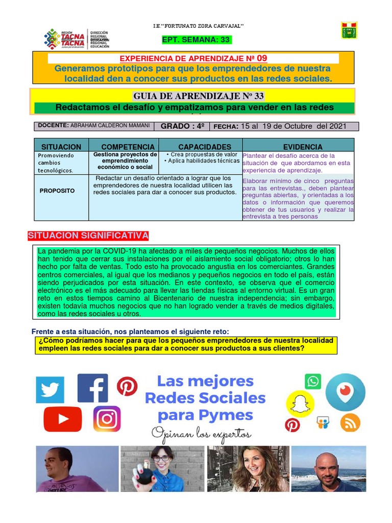 Ept 4 Guia De Actividad 33 Pdf Iniciativa Empresarial Aprendizaje