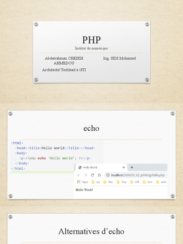 Cours Techno Web Part2 | PDF