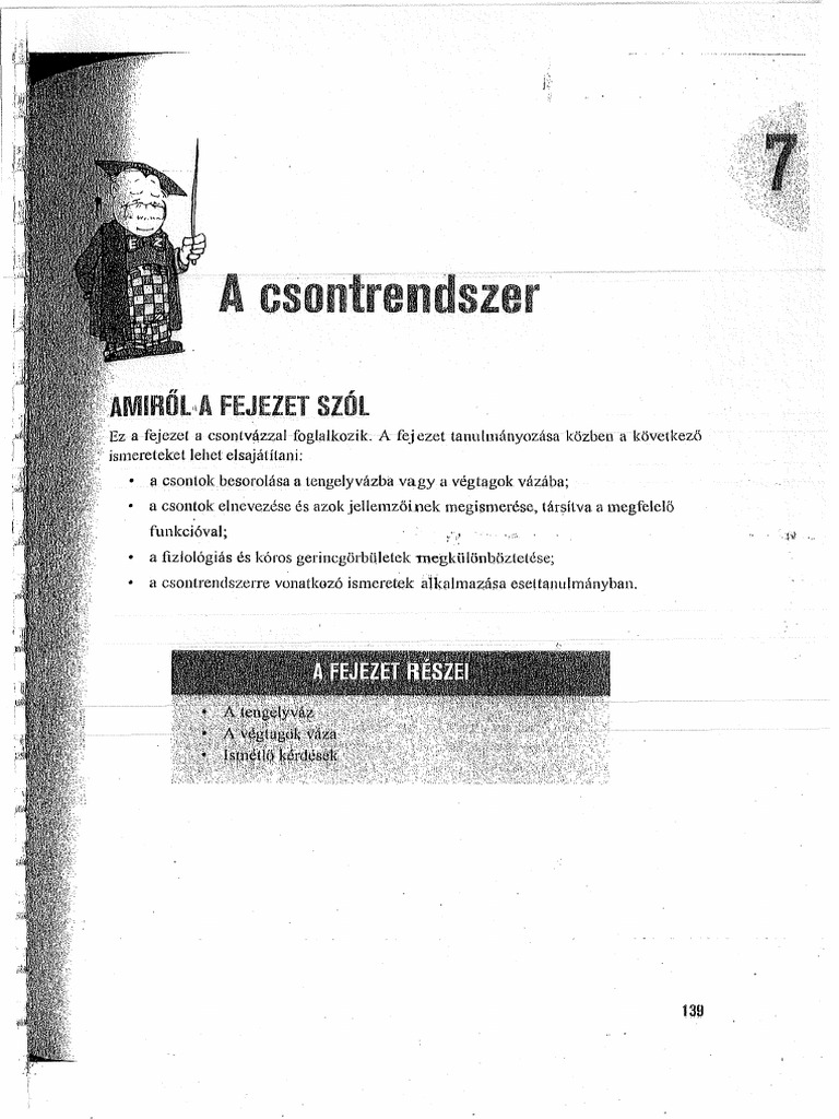 7 A Csontrendszer | PDF