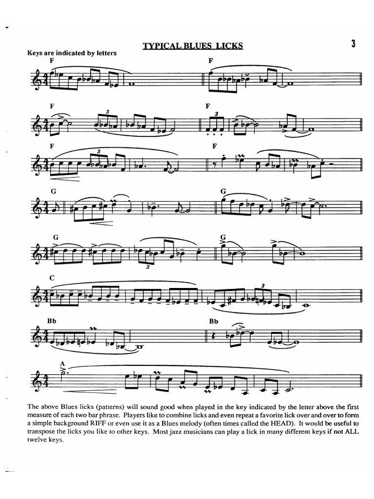 Blues Licks | PDF
