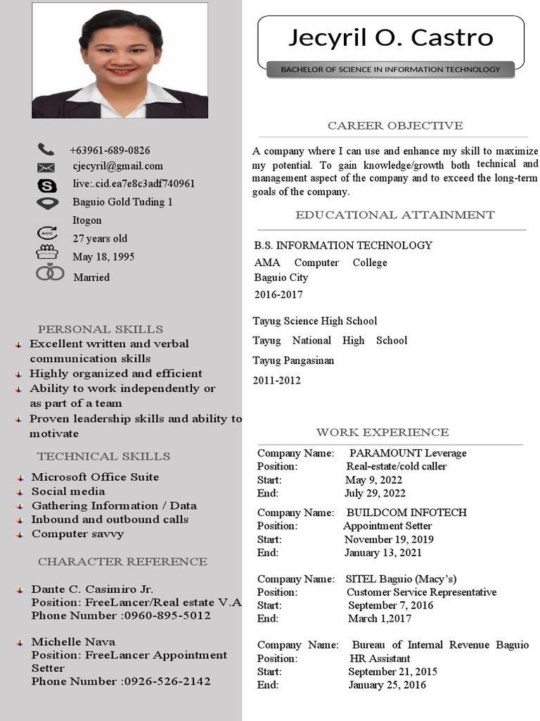 Resumejecyril | PDF | Information Technology | Computing