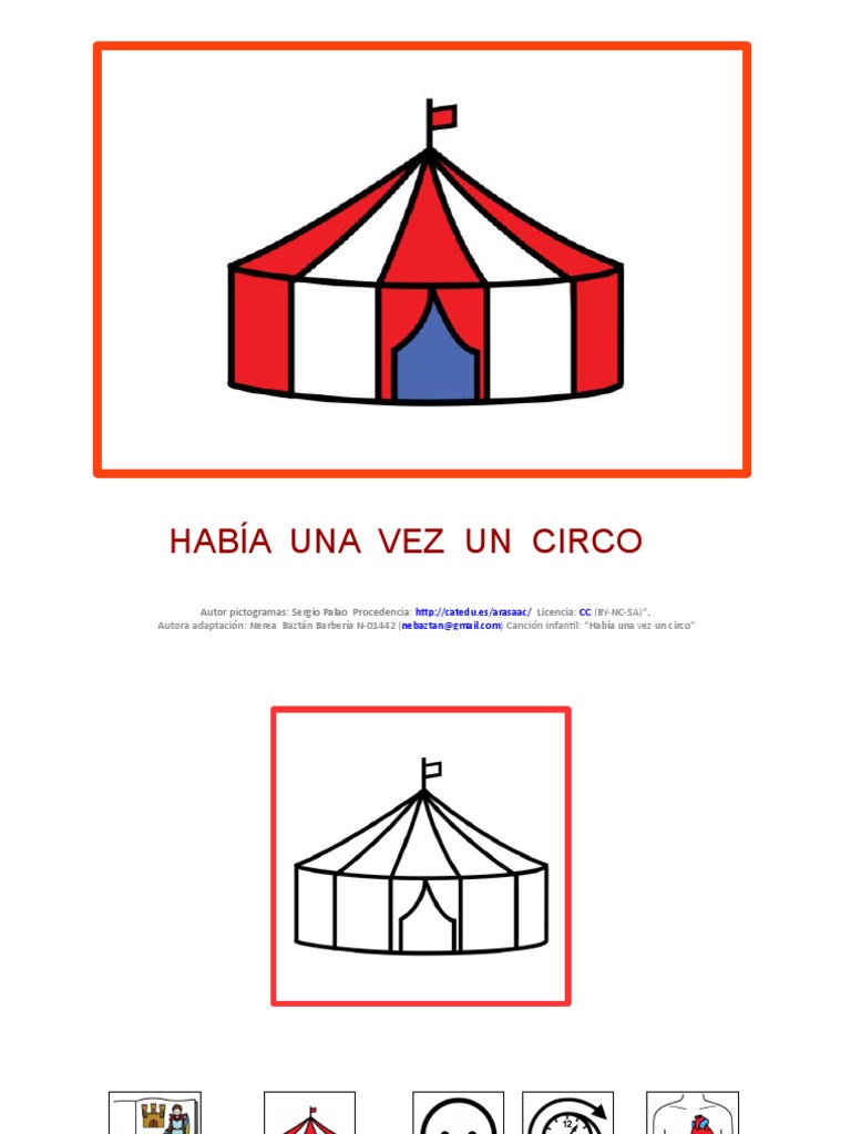 Canción Infantil: Había una vez un Circo | PDF