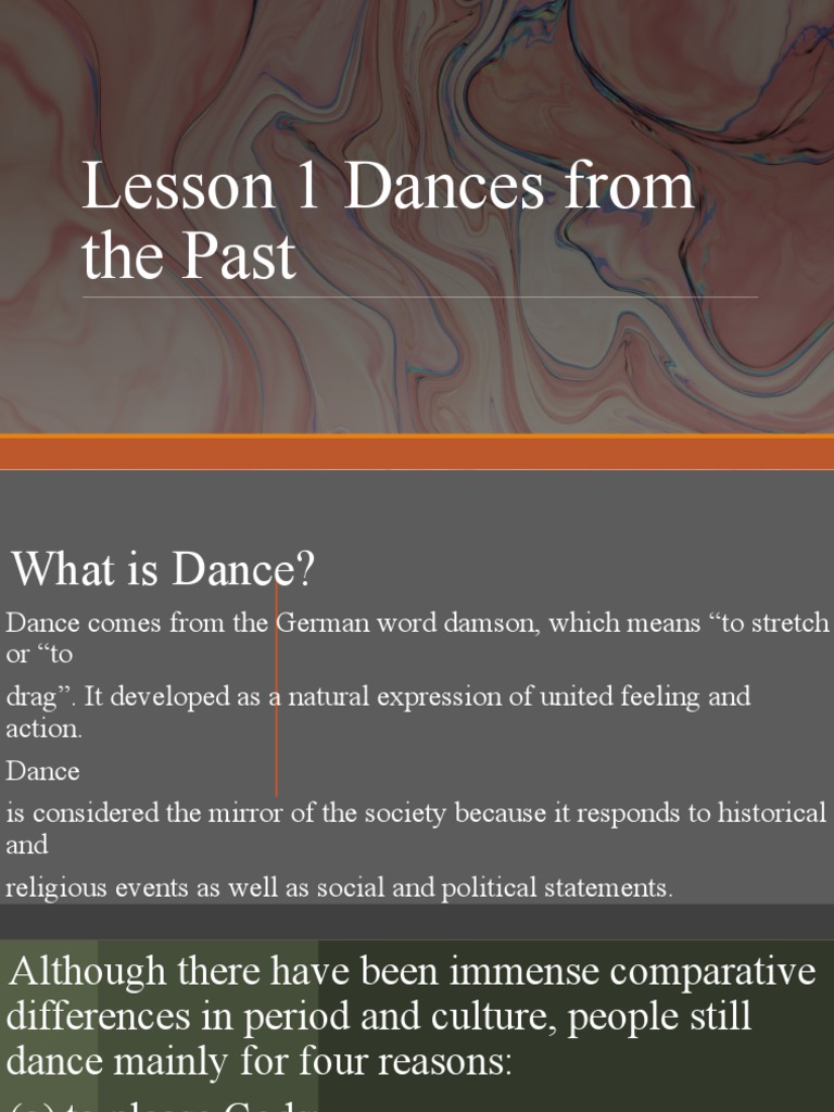 Lesson 1 and 2 Dances From The Past | PDF | Dances | Ancient Egypt