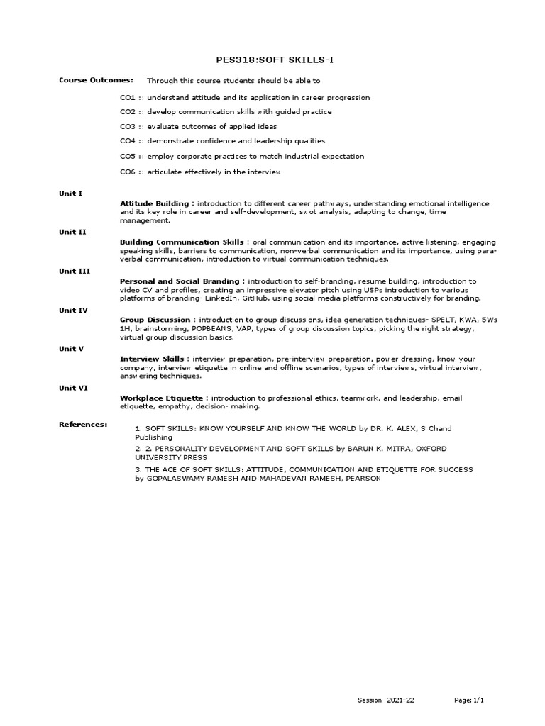 FRM Course Syllabus IPDownload | PDF | Communication | Psychology