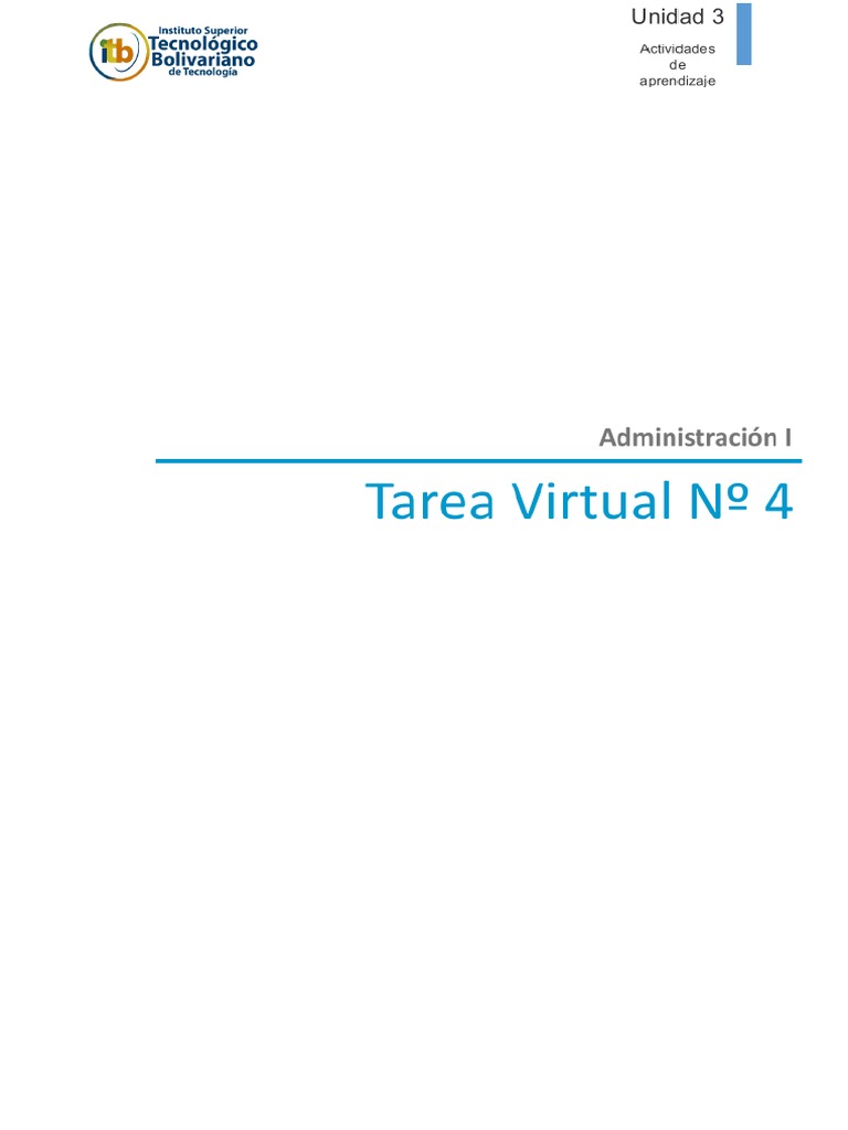 Tsu-Ge - Ape Tarea Virtual 4 Unidad Iii S4 | PDF | Relaciones ...