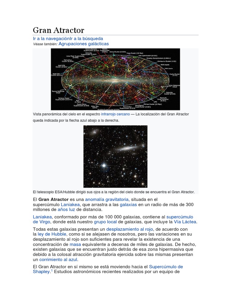 Gran Atractor | PDF | Astronomía | Ciencias fisicas