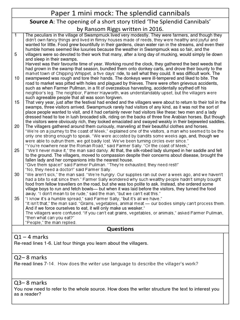 Website Revision - The Cannibals Mini Mock | PDF | Travel | Classics