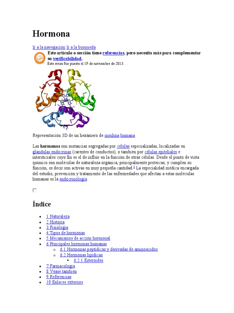Informe Hormona | PDF | Hormona | Sistema endocrino