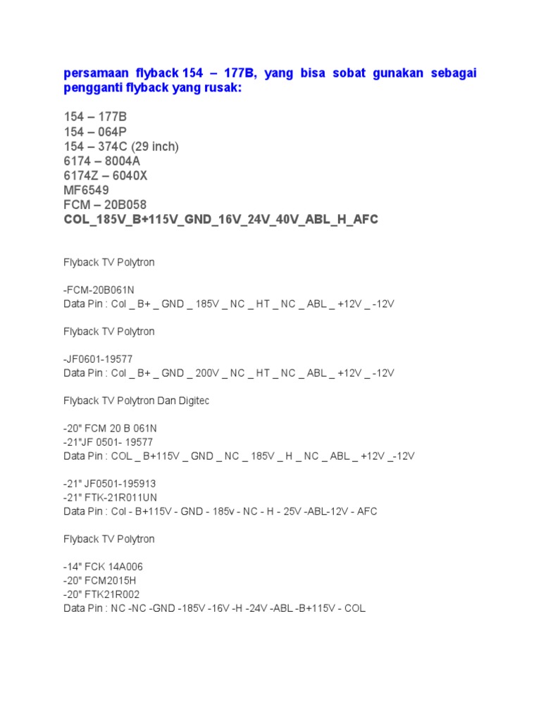 Persamaan Flyback Pdf