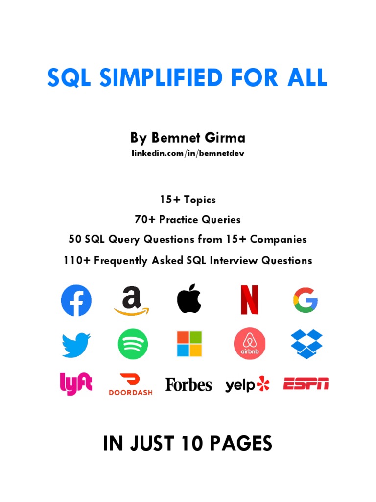 SQL Simplified | PDF | Relational Database | Databases