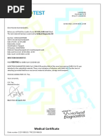 PCR Certificate Example | PDF