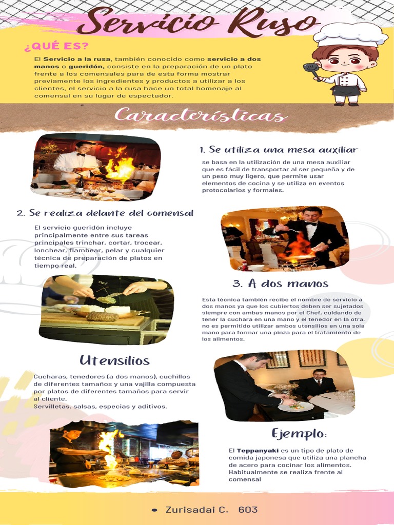 Infografía Sobre El Servicio Ruso. Turismo, Servicos de Hotelería y ...