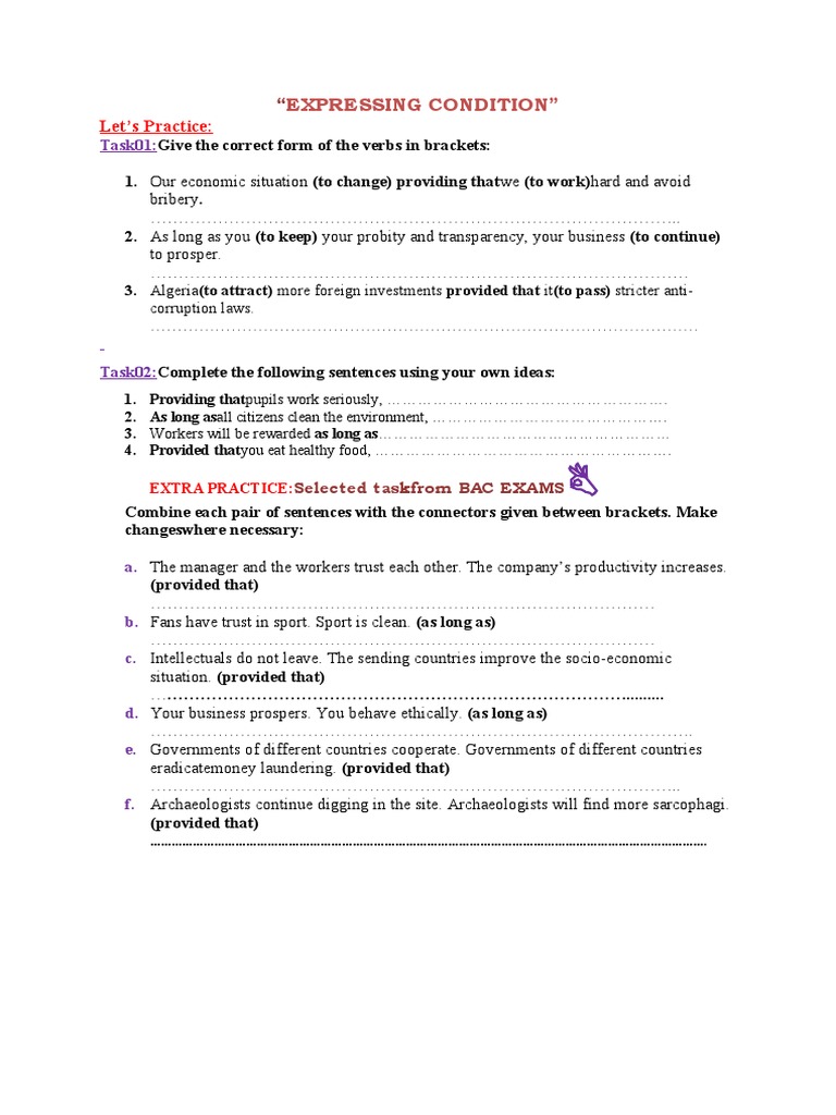 Expressing Condition | PDF