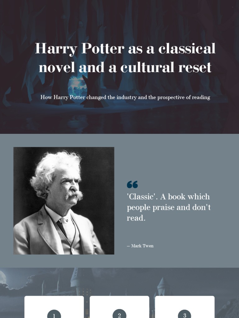 Harry Potter As A Classical Novel | PDF | Harry Potter | Children's ...
