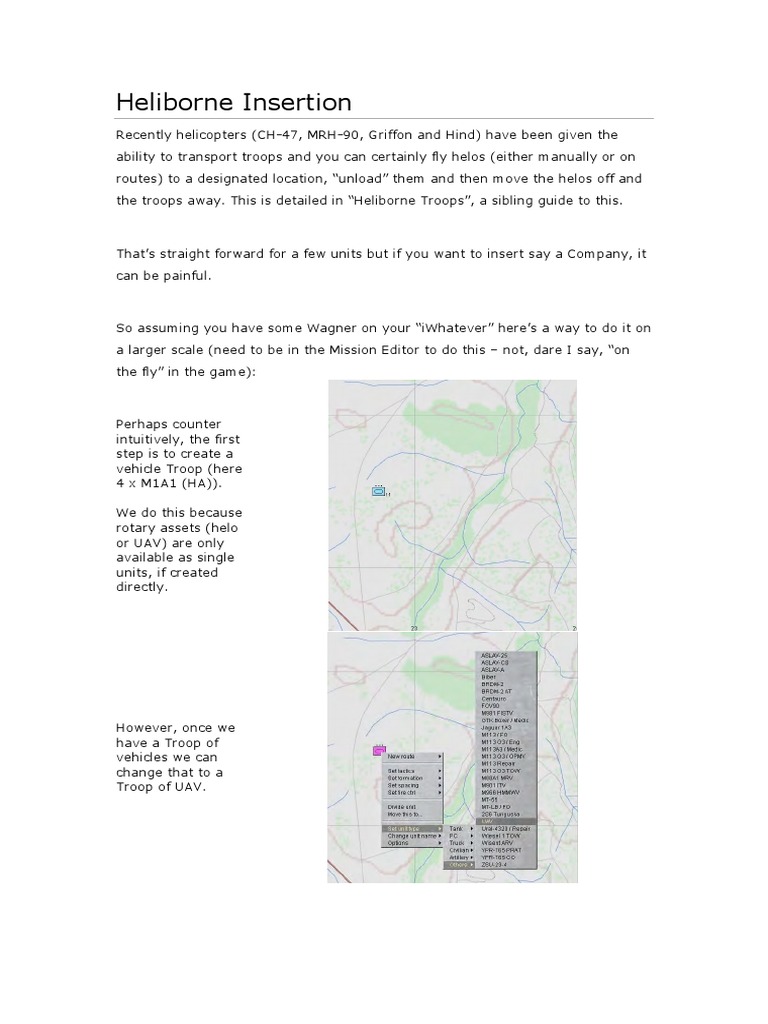Heliborne Insertion | PDF | Boeing Ch 47 Chinook | Air Assault