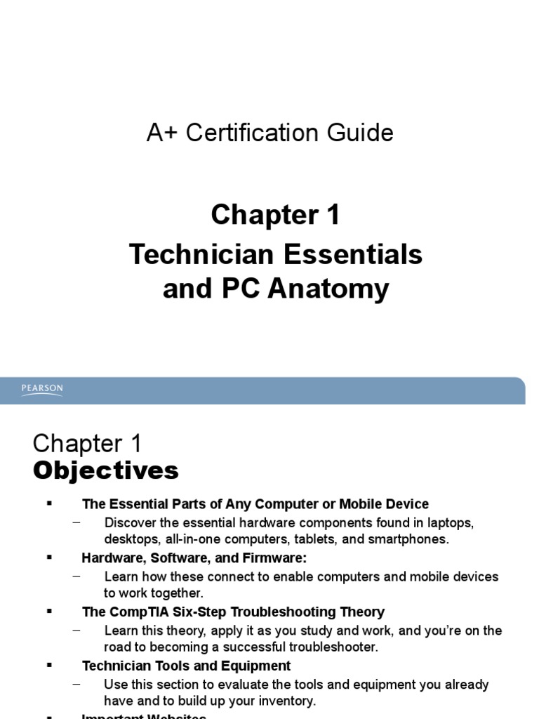 A+ Chapter 1 Tech Essentials - PC Dev Anatomy - Final-Clean | PDF ...