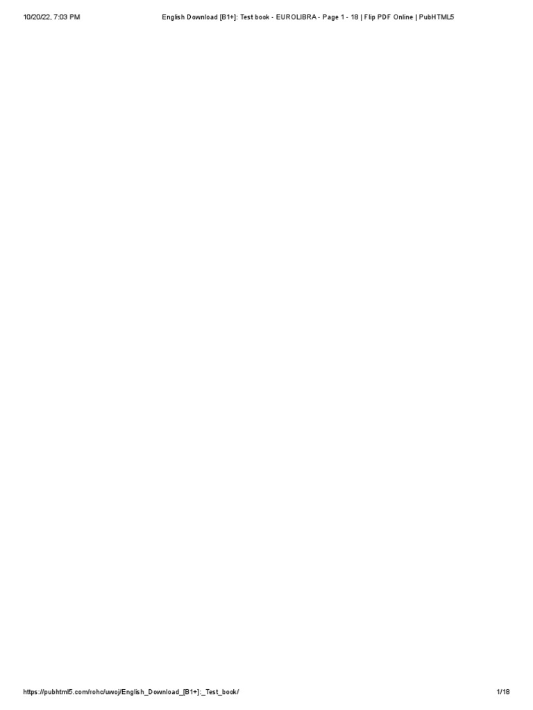 B1+ English Test Book Download | PDF | Business | Computers