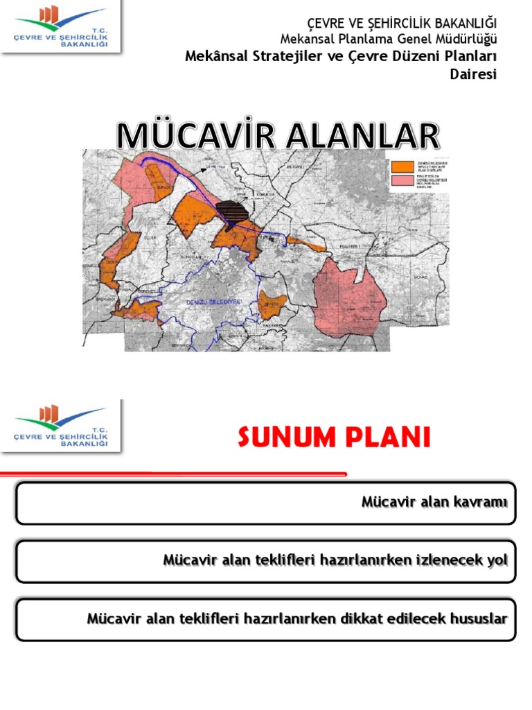 ÇEVRE VE ŞEHİRCİLİK BAKANLIĞI Mekansal Planlama Genel Müdürlüğü ...
