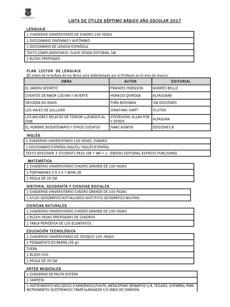 Septimo Basico | PDF