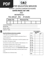 Ple Primary Leaving Examination Mathematics 2024 | PDF