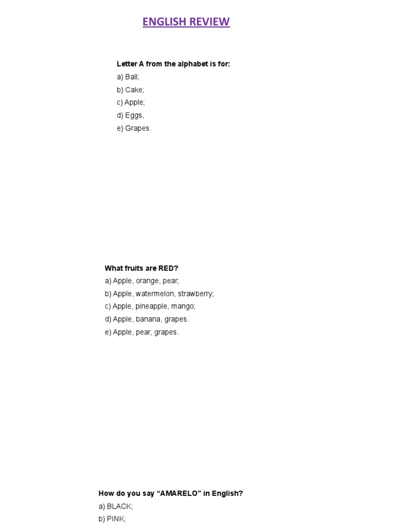 English Review | PDF
