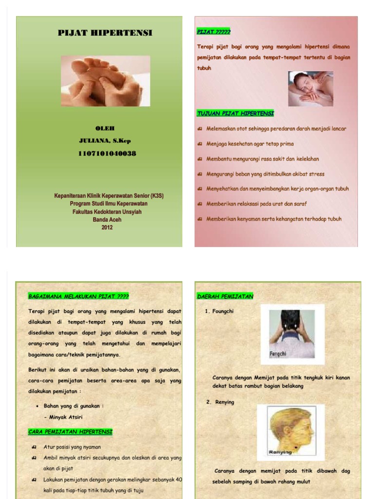 Pijat Hipertensi | PDF