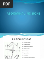 Types of Incision | PDF | Abdomen | Surgery