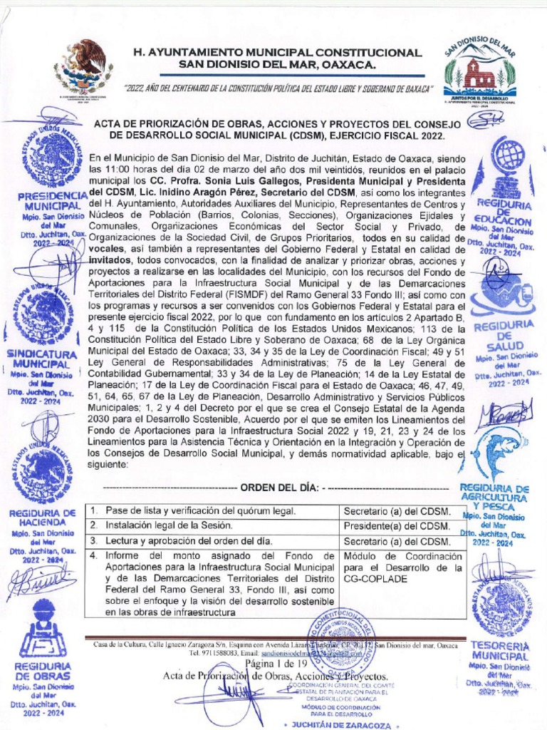 1.5. - Acta de Priorizacion de Obras | PDF