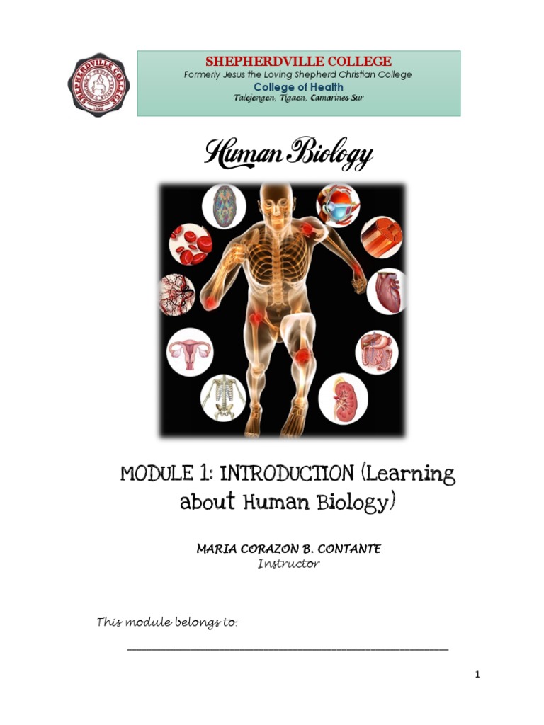 Module-1-Introduction To Human Biology | Download Free PDF | Scientific ...