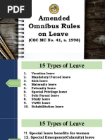 CSC Rules On Leave Handbook | PDF | Sick Leave | Leave Of Absence