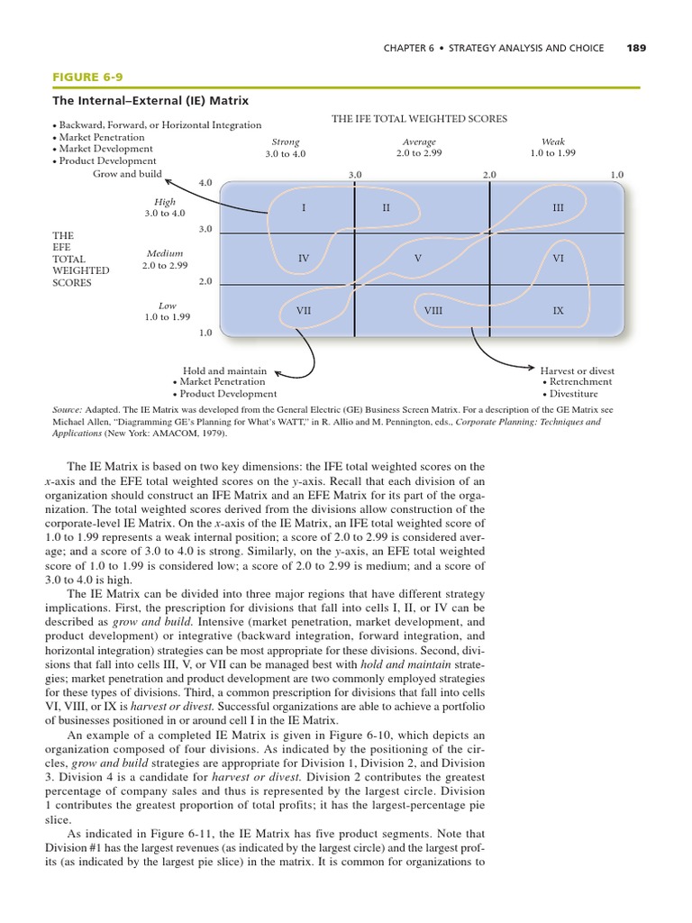 Ie Matrix Pdf Marketing Business Economics