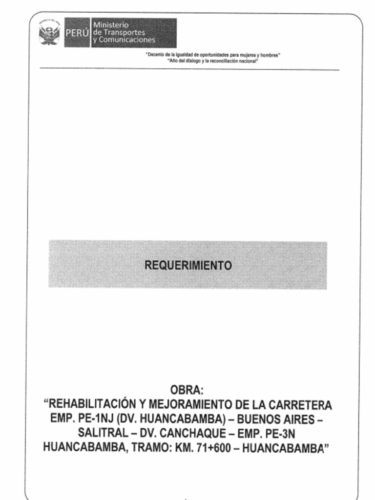 Anexo 12 Requerimiento | PDF