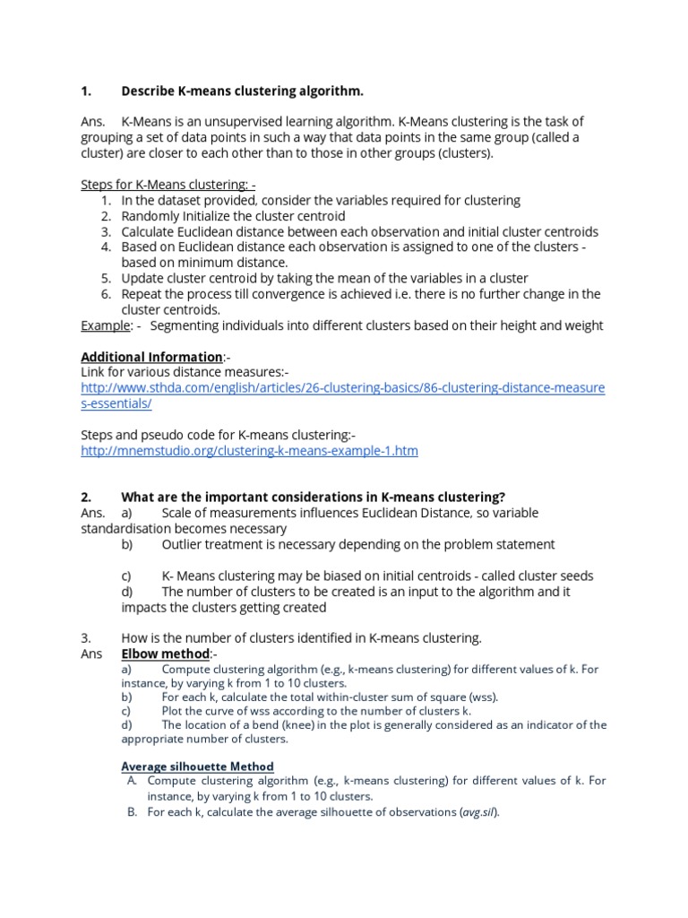 ML Interview Questions and Answers | PDF | Regression Analysis ...