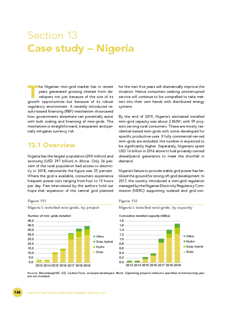 Nigeria Case Study | Download Free PDF | Electrical Grid | Solar Panel