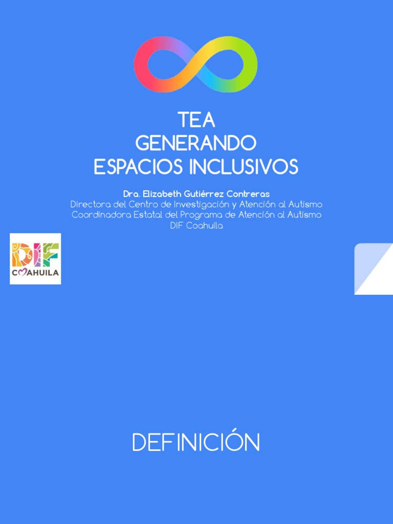 Tea Generando Espacios Inclusivos | PDF | Espectro autista | Trastorno ...