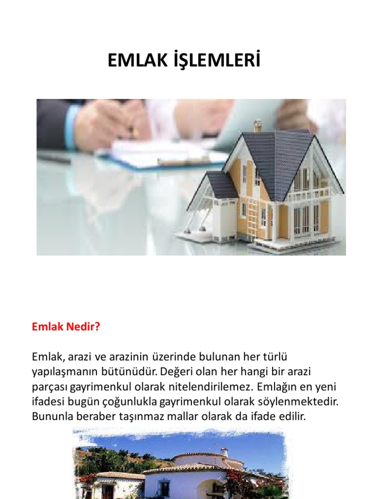 Emlak Işlemleri | PDF