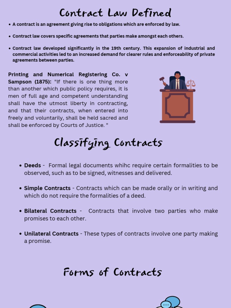 Introduction To Contract Law | PDF
