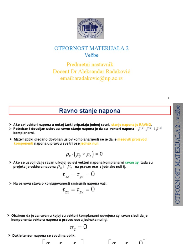 Naponi Vezbe 1 | PDF