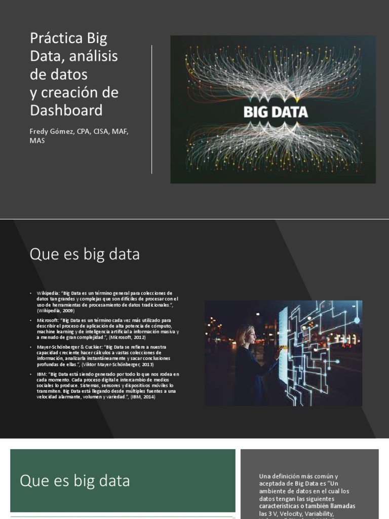 05 Práctica Big Data, Análisis de Datos | PDF | Big Data | Tecnologías de la información