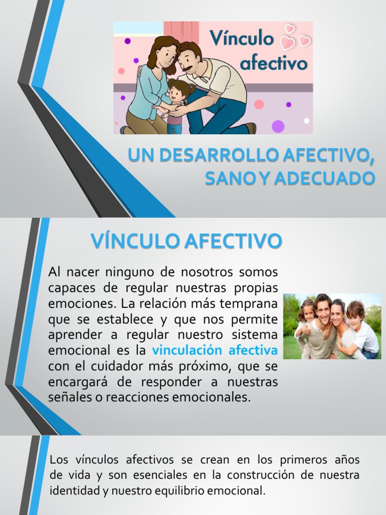 El Vínculo Afectivo | PDF | Las emociones | Cognición