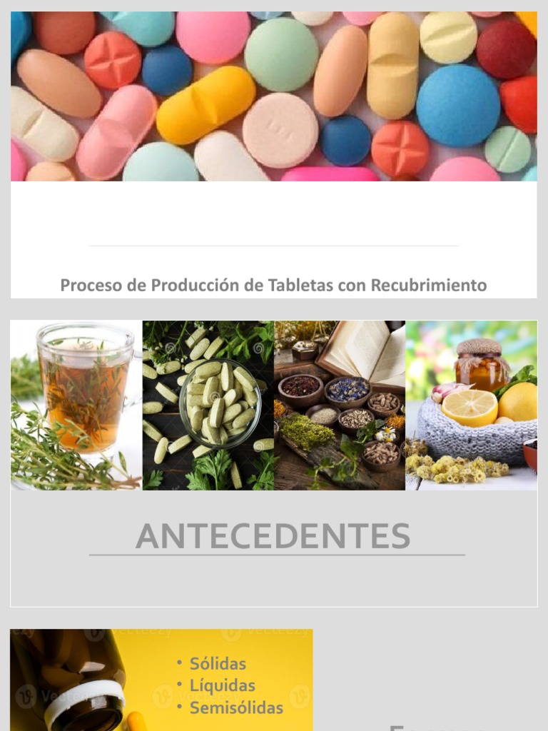 Proceso de Producción de Tabletas Con Recubrimiento | PDF | Tableta ...