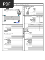 Conveyor Belt Inspection Checklist | PDF | Belt (Mechanical) | Elevator