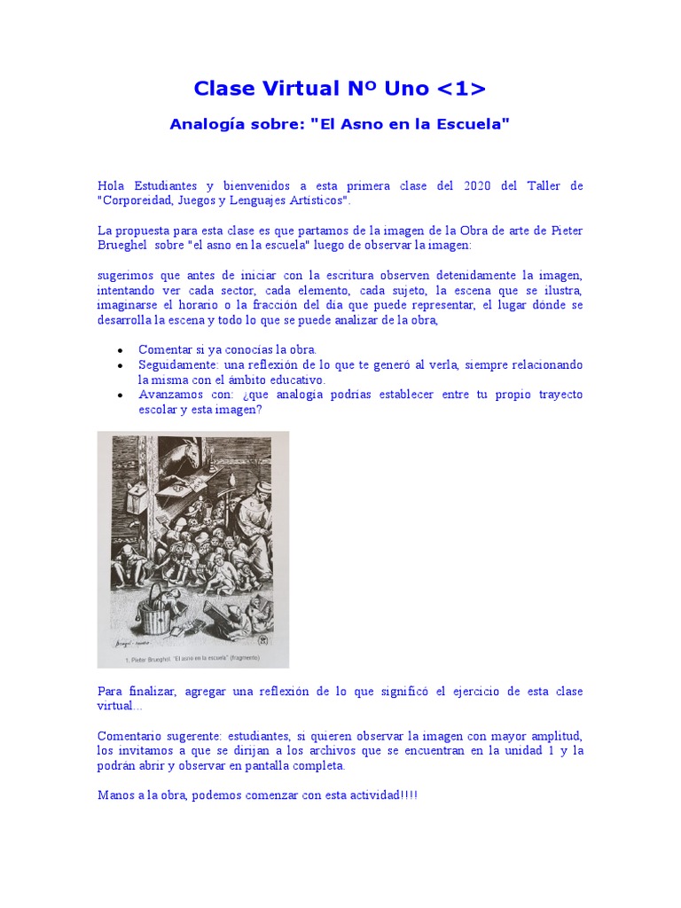 Actividad Uno Aula Virtual CorpoArteQuiros | PDF