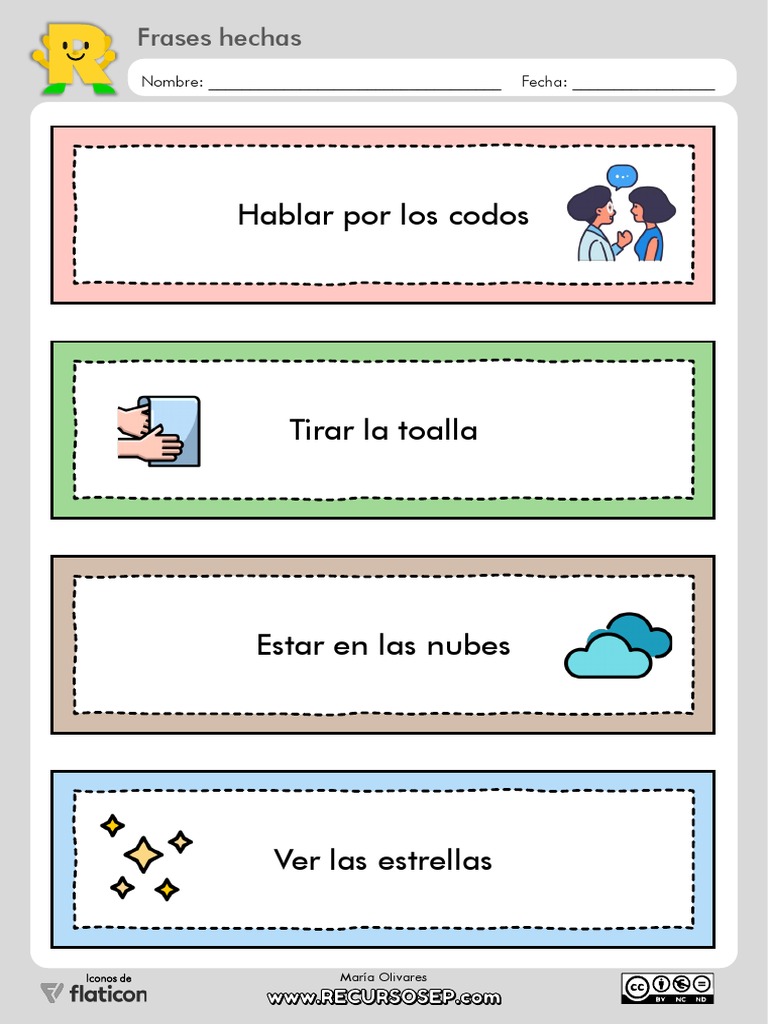 Tarjetas Plastificar Frases Hechas | PDF