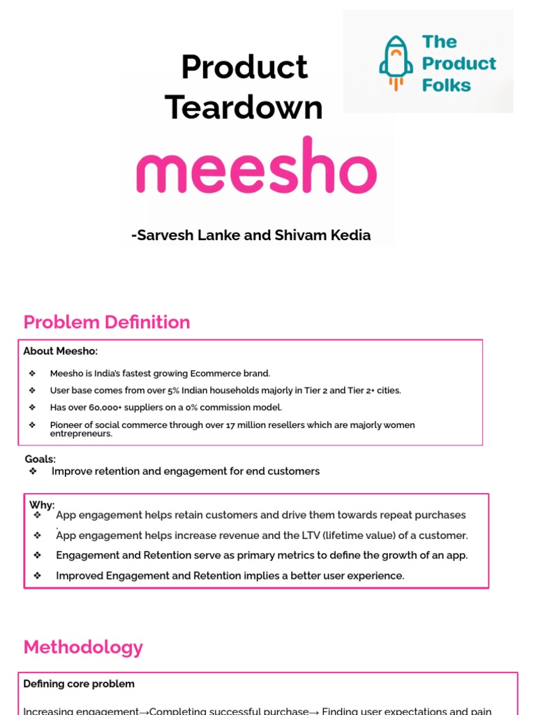 Meesho Teardown Deck | PDF | Business | Economies