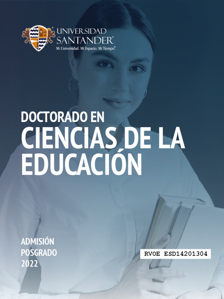 Brochure Doctorado Dce | PDF | Teoría de la educación | Modificación de comportamiento