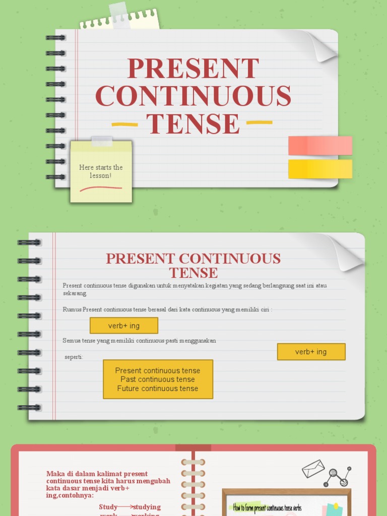 Materi Present Continuous Tense | PDF | Language Families | Linguistic Typology
